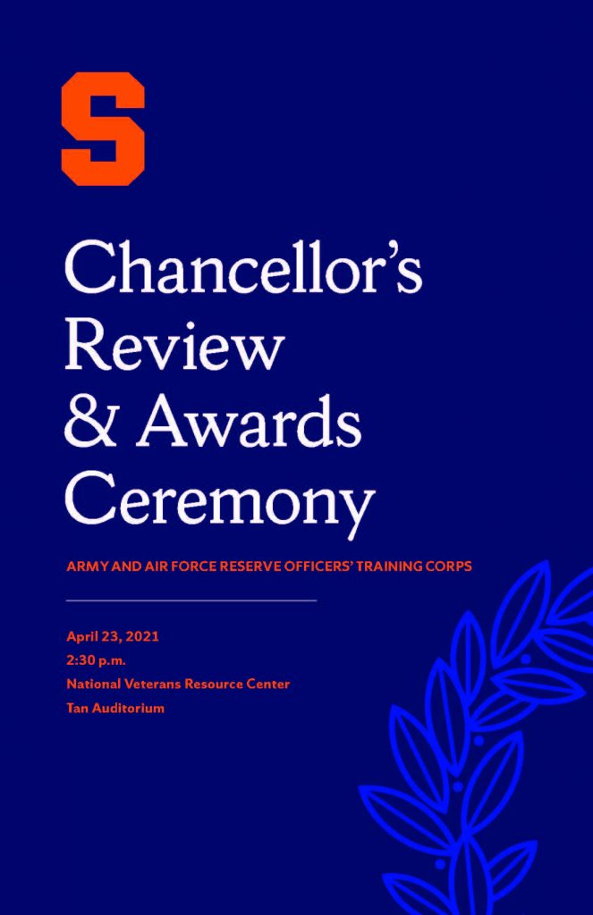 104th Chancellor's Review Award Ceremony - OVMA – Syracuse University